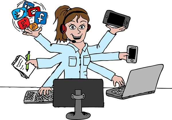 Multitasking-Girl - Digitale Transformation - jetzt die Chancen aktiv ...
